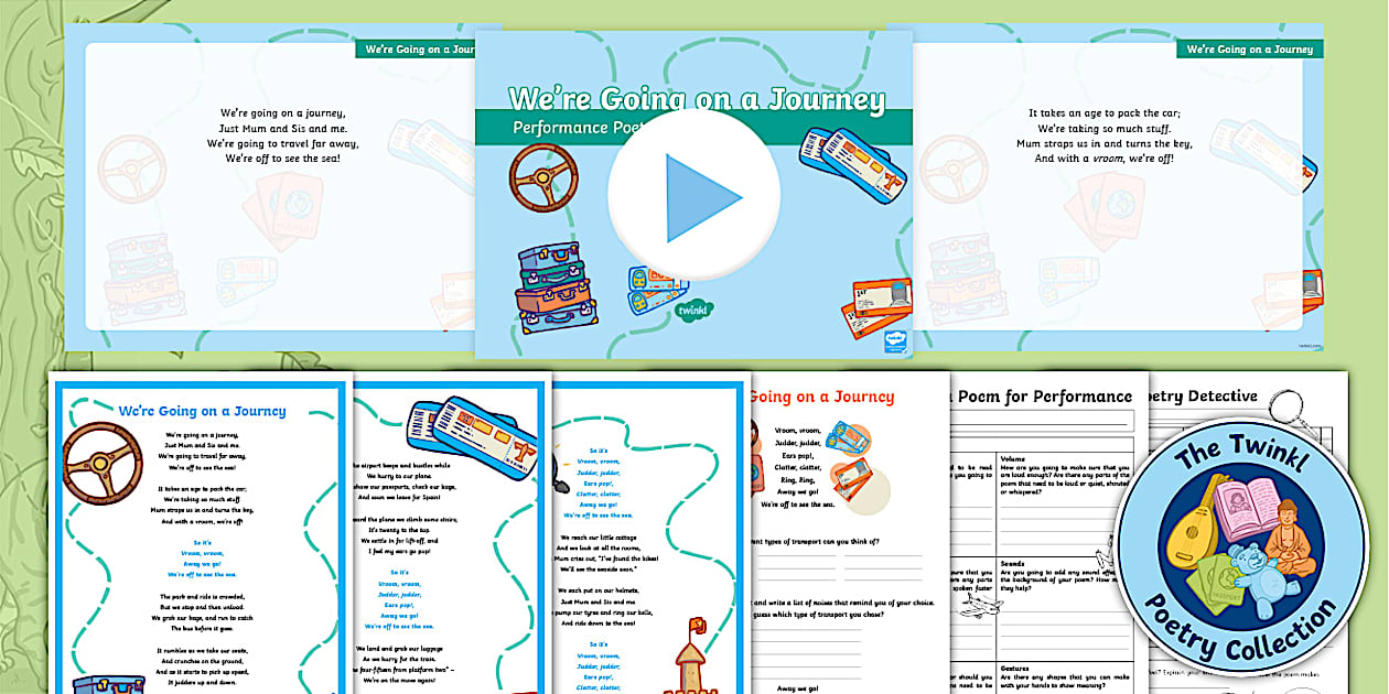 'We're Going on a Journey' KS1Transport & Travel Song Poem